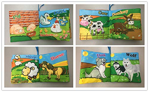 LmtLessDeals Baby Soft Cloth Books Baby Books Safety Fabric Baby Book Set 3 Pack Gift Set