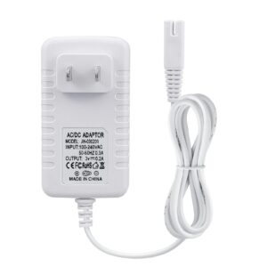 charger replacement for waterpik water flosser wp360w wp462 wp450, power cord, 5ft, white