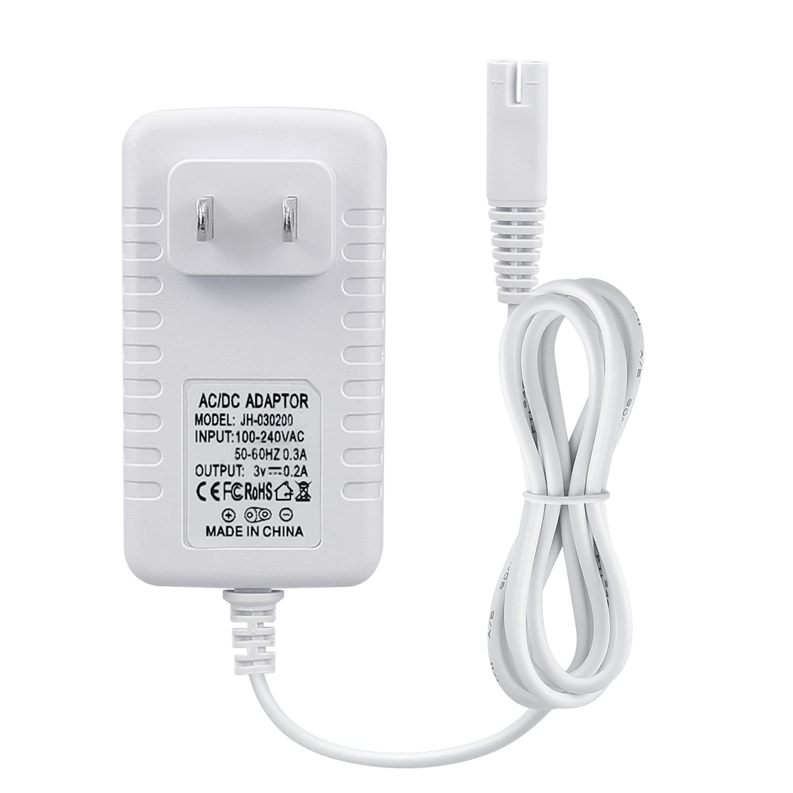 Charger Replacement for Waterpik Water Flosser WP360W WP462 WP450, Power Cord, 5ft, White