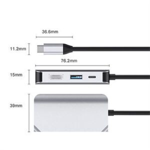 Sxdthy USB Hub, Ultra-Slim Data USB Hub，Type-C Docking Station Type C to HDMI-Compatible 4K to VGA USB Splitter Hub