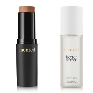 Mented Cosmetics Foundation Stick & Better Setter Setting Spray Bundle - M10 Medium with Warm Undertones