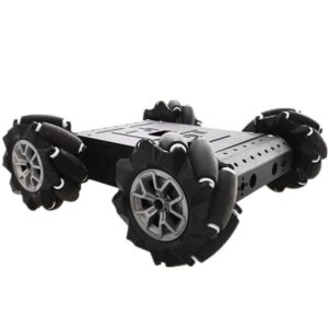 smaringwing premium 4wd mecanum wheel robotic chassis kit for arduino/raspberry pi/micobit, c400 96mm omnidirectional wheel diy smart rc metal car chassis platform with dc speed encoder motor