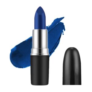 mysense royal blue face body paint stick, blue eye black for baseball softball football lacrosse, blue lipstick facepaint for halloween sfx avatar smurf mystique makeup