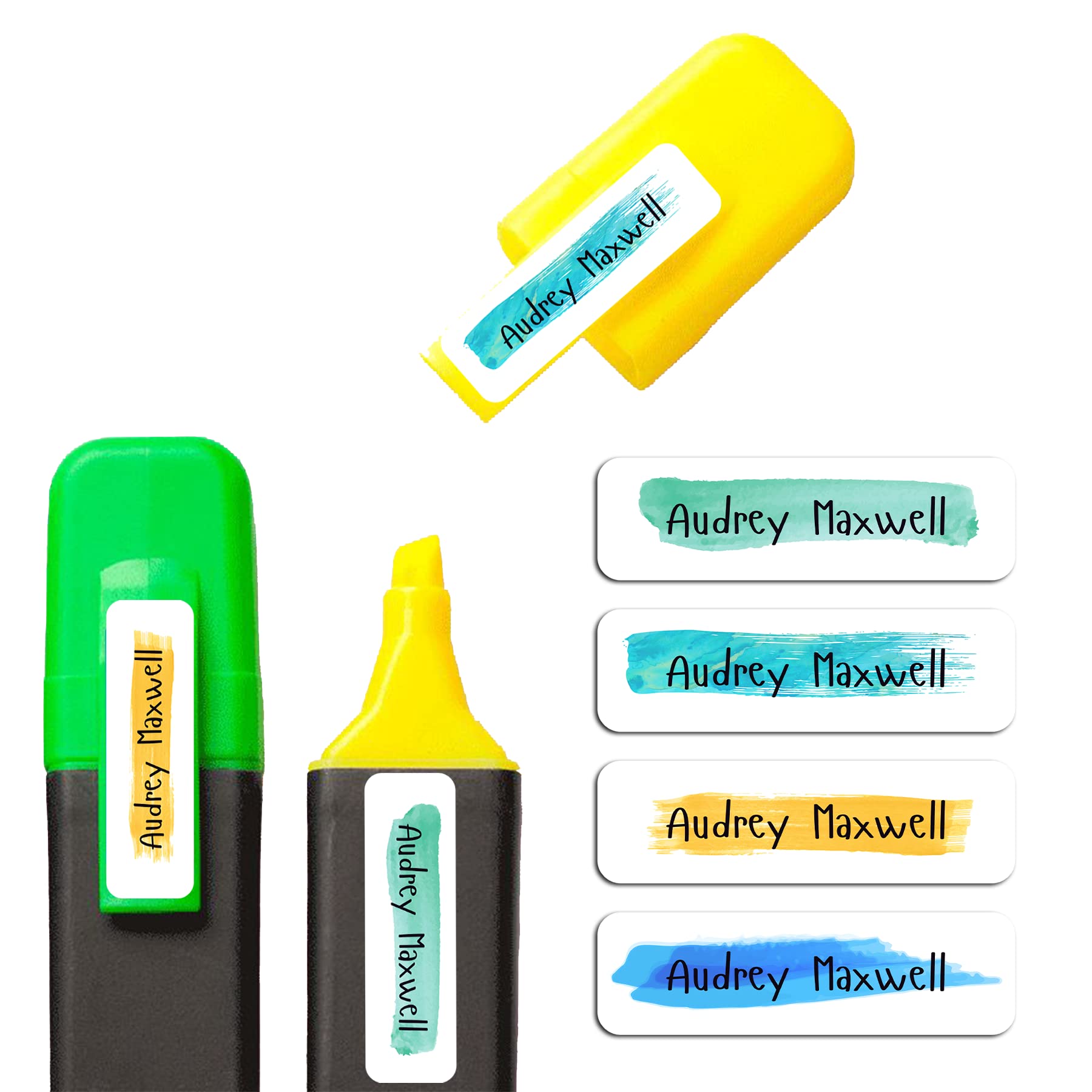 Custom Waterproof Dishwasher Safe Kid Name Labels for Daycare(128 Pack), Camp, School Supply, Baby Bottles, Lunch Boxes and Cups, Travel. Cute Personalized Design Name Stickers (Pattern 17)