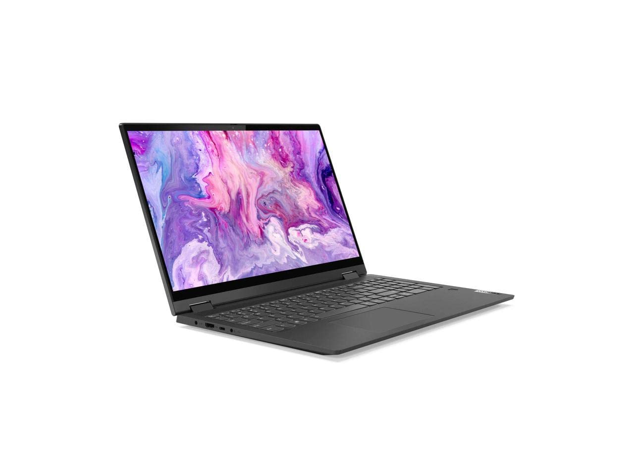 2022 LENOVO IdeaPad Flex 5 15.6" Touchscreen 2-in-1 Laptop AMD Ryzen 5 5500U 6 Cores 8GB DDR4 512GB NVMe SSD Radeon Graphics HDMI USB-C Fingerprint Backlit Keyboard Windows 11 w/ 32GB USB