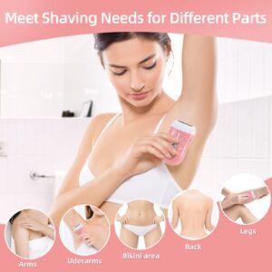 YHC Electric Razors for Women - Cordless Lady Shaver for Leg, Underarm, Bikini Hair Removal - USB Rechargeable.