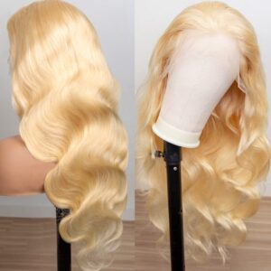 MSTOXIC 613 Lace Front Wig Human Hair 13x4 Blonde Lace Front Wigs Human Hair Wigs For Women 10a Brazilian Body Wave 613 HD Lace Frontal Wig 180% Density Pre Plucked With Baby Hair (20 Inch)