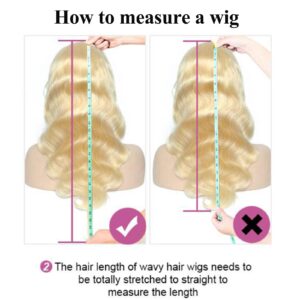 MSTOXIC 613 Lace Front Wig Human Hair 13x4 Blonde Lace Front Wigs Human Hair Wigs For Women 10a Brazilian Body Wave 613 HD Lace Frontal Wig 180% Density Pre Plucked With Baby Hair (20 Inch)