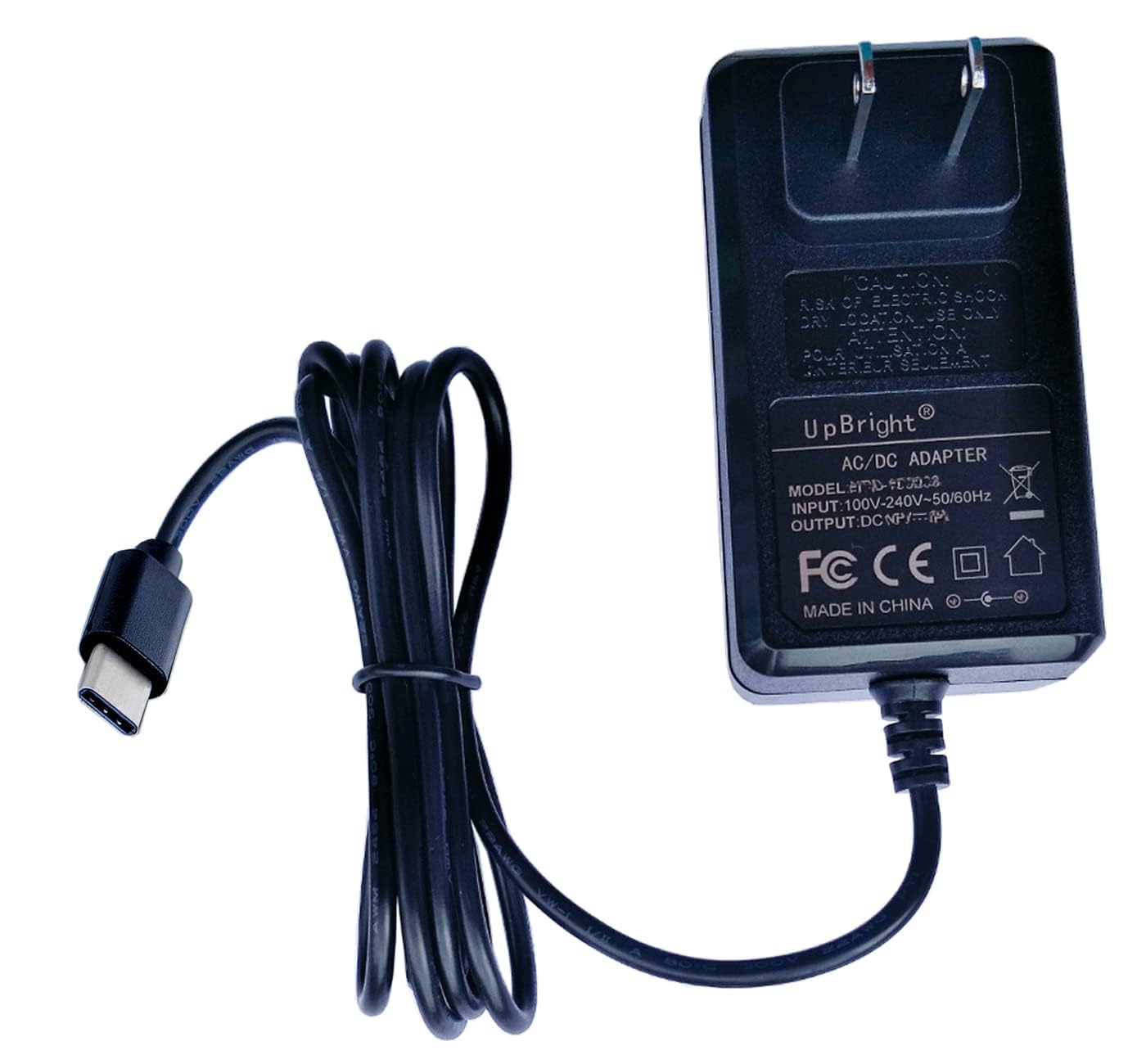 UpBright 5V 3A USB Type C AC/DC Adapter Compatible with Sony AC-E0530C 9-301-003-21 SRS-XB43 SRS-XB33 SRS-XB23 SRS-XB13 Extra BASS Bluetooth Speaker SRS-NS7 SRS-NB10 DC5V Power Supply Battery Charger