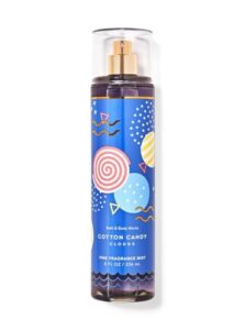 bath and body lotion, perfume mist, shower gel holiday and tropical fragrance collection (cotton candy clouds mist, 8 ounce)