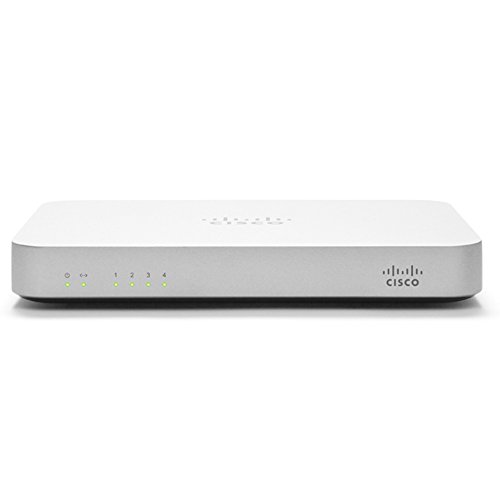 Cisco Meraki MX60 Small Branch Security Appliance (100Mbps FW Throughput 5xGbE Ports, Dashboard and Cloud Controller License Required) (Renewed)