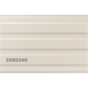 SAMSUNG MU-PE2T0K/AM T7 Shield Portable Solid State Drive 2TB 2022 Beige Bundle with 1 YR CPS Enhanced Protection Pack