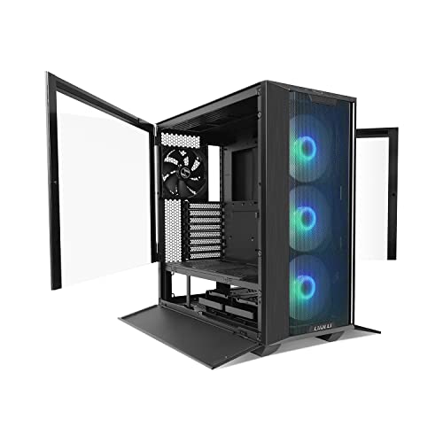 LIAN LI Lancool III RGB Black Aluminum/SECC/Tempered Glass Gaming Case with 4 × 140 PWM Fans (ARGB) - LANCOOL 3R-X