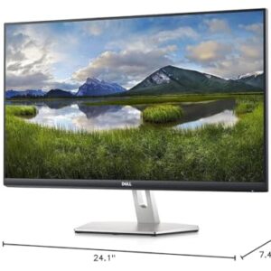 2022 Dell S2721D 27" QHD IPS LED-backlit LCD Monitor, 2560x1440 Resolution, AMD FreeSync, 75Hz Refresh Rate, 16:9 Aspect Ratio, 178 Degrees Viewing Angles,, HDMI& DisplayPort, Gray (Renewed)