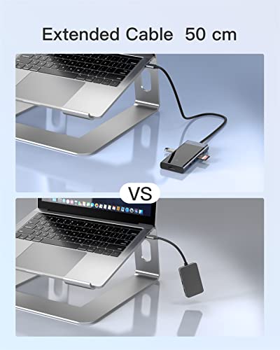 Inateck USB C Hub with 10 Ports, USB 3.2 Gen 2 Speed, 1.6ft Cable, HB2026