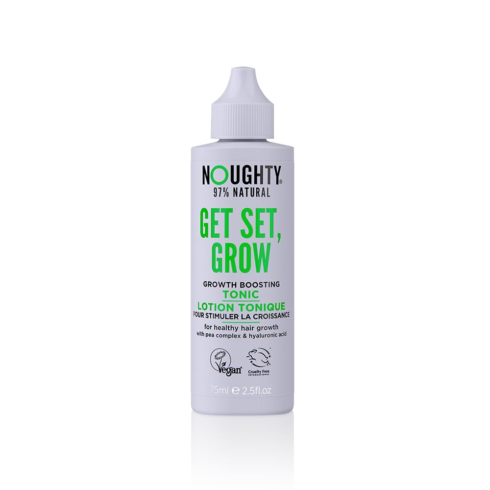 Noughty 97% Natural Get Set Grow Tonic, Leave in Treatment for Thicker and Fuller Looking Hair, 97% Natural, with Pea Complex and Hyaluronic Acid 75ml