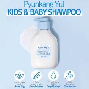 Pyunkang Yul Kids & Baby Shampoo with Ceramide, Camellia seeds, Cica, Honeysuckle flower, Hydrating, Nourishing, Scalp Cleansing, Fragrance Free, EWG verified 19.9 Fl.Oz.