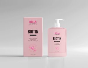 bella all natural biotin conditioner for hair growth - thickening, deep moisturizer, anti-frizz