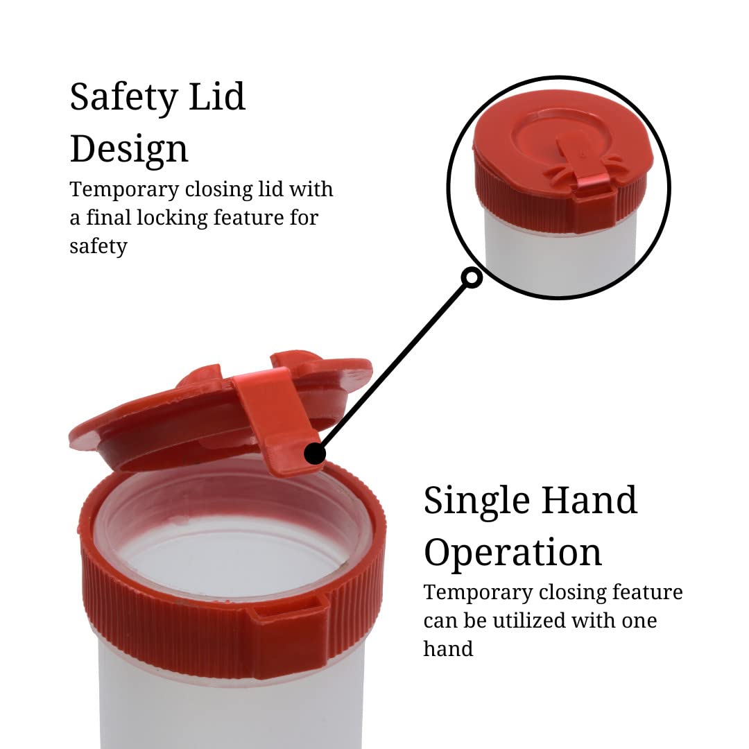 Portable First Aid Transportable Sharps Container with Locking Mechanism by Medical Sales Supply (Pack of 2)