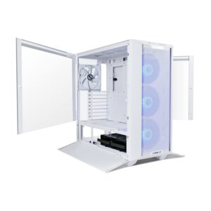 LIAN LI Lancool III RGB White Aluminum/SECC/Tempered Glass Gaming Case with 4 × 140 PWM Fans (ARGB)- LANCOOL 3R-W