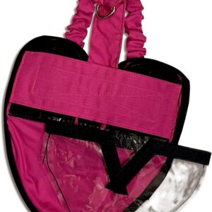 Hen Holster Wrap-Around Bird Diaper & Harness for Hens, Roosters, Ducks, Geese - with Removable Vinyl Liner, Adjustable Fit for Outdoor Adventures & Indoor Use - Easy to wear - XL, Pink