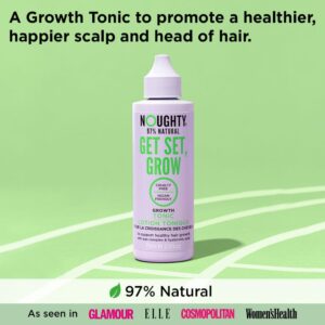 Noughty 97% Natural Get Set Grow Tonic, Leave in Treatment for Thicker and Fuller Looking Hair, 97% Natural, with Pea Complex and Hyaluronic Acid 75ml