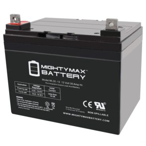 mighty max battery 12v 35ah sla replacement battery for global bat-12v35