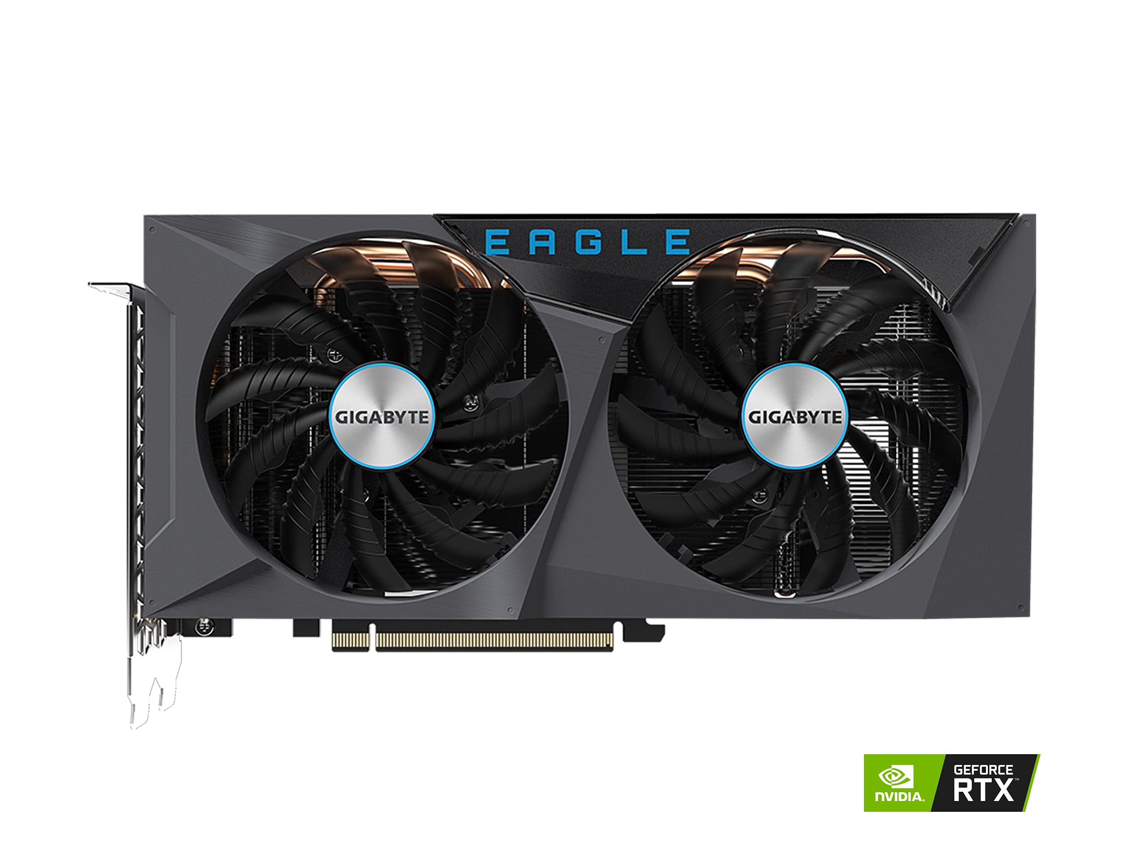 GIGABYTE GeForce RTX 3060 Ti Eagle OC 8G (REV2.0) Graphics Card, 2X WINDFORCE Fans, LHR, 8GB 256-bit GDDR6, GV-N306TEAGLE OC-8GD REV2.0 Video Card (Renewed)