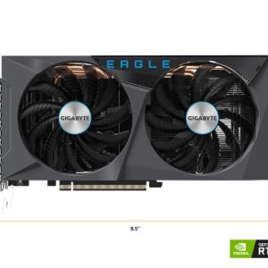 GIGABYTE GeForce RTX 3060 Ti Eagle OC 8G (REV2.0) Graphics Card, 2X WINDFORCE Fans, LHR, 8GB 256-bit GDDR6, GV-N306TEAGLE OC-8GD REV2.0 Video Card (Renewed)