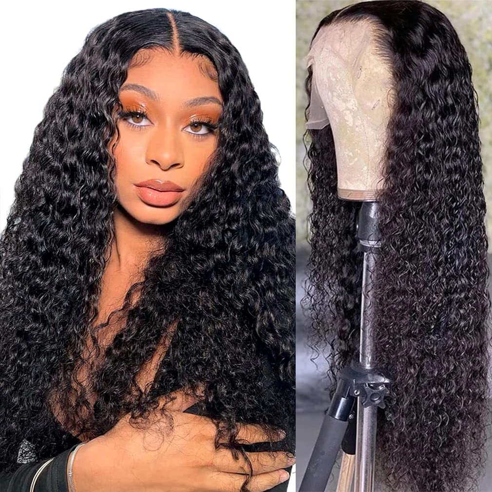 Alsother 22 Inch Deep Wave Lace Front Wigs Human Hair 13x4 HD Lace Frontal Human Hair Wig 180% Density Wet and Wavy Lace Front Wigs Glueless Wigs Human Hair Pre Plucked Deep Wave Wigs Human Hair