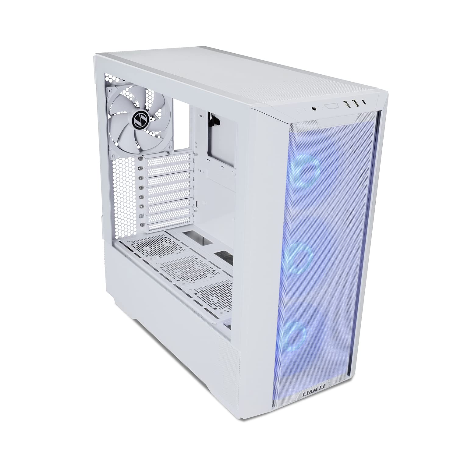 LIAN LI Lancool III RGB White Aluminum/SECC/Tempered Glass Gaming Case with 4 × 140 PWM Fans (ARGB)- LANCOOL 3R-W