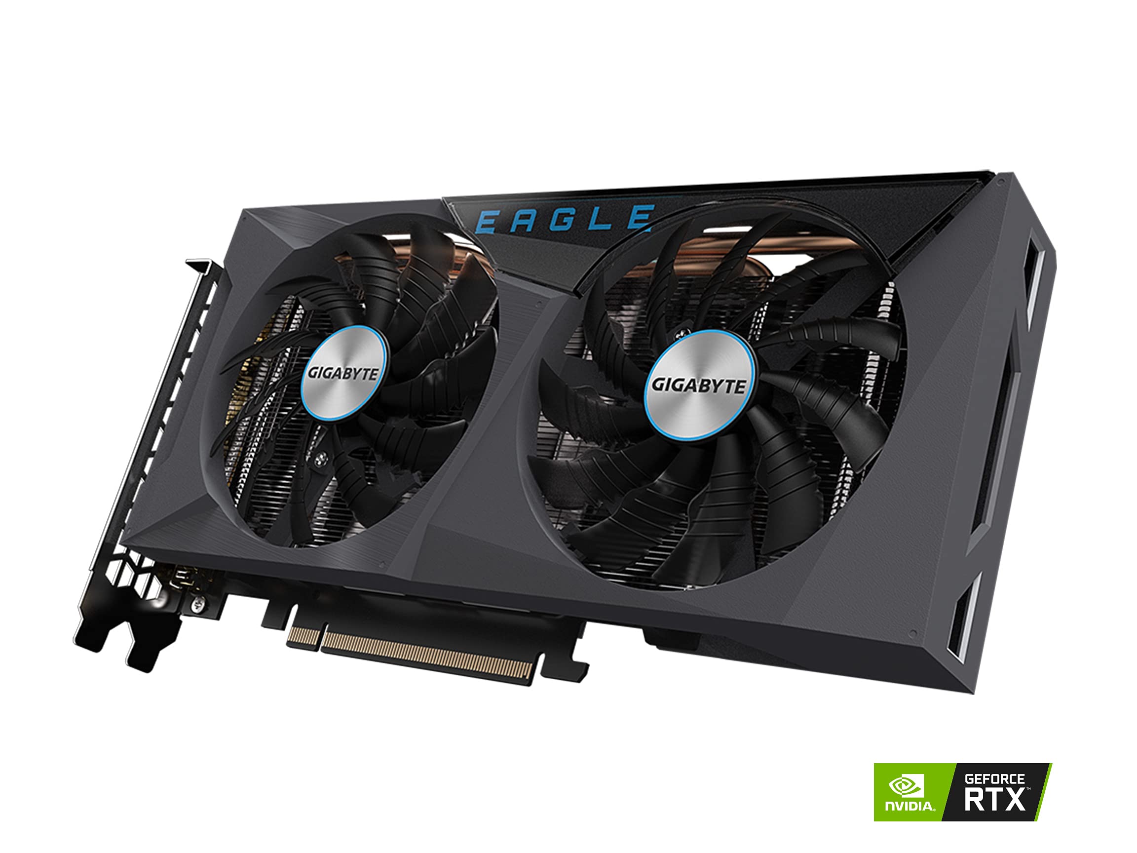 GIGABYTE GeForce RTX 3060 Ti Eagle OC 8G (REV2.0) Graphics Card, 2X WINDFORCE Fans, LHR, 8GB 256-bit GDDR6, GV-N306TEAGLE OC-8GD REV2.0 Video Card (Renewed)