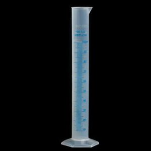 250ml Plastic Blue Line Graduated Cylinder Liquid Trial Tube Laboratory Test Tube