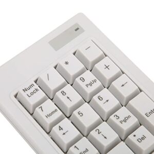 18 Keys Numeric Keypad, Portable Mini Numpad, USB Wired Multifunctional One Hand Mechanical Numpad Accounting Keypad Gaming Keyboard for Office Banking Accounting Finance Securities