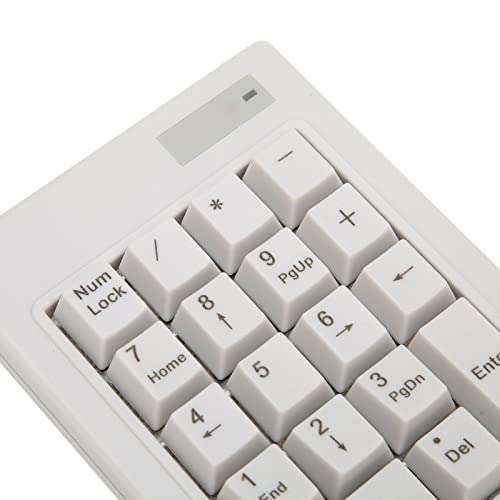 18 Keys Numeric Keypad, Portable Mini Numpad, USB Wired Multifunctional One Hand Mechanical Numpad Accounting Keypad Gaming Keyboard for Office Banking Accounting Finance Securities