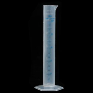 250ml Plastic Blue Line Graduated Cylinder Liquid Trial Tube Laboratory Test Tube