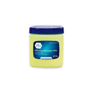 med pride pure white petroleum jelly tub 8 oz - effective skin protectant for dry skin, rashes, minor burns & wounds- powerful moisturizer for chapped lips, dry hands, chaffed skin & diaper rash