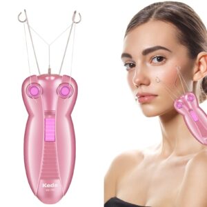 facial threading hair removal for women - electric ladies thread hair remover, automatic threader machine epilator for fine hairs on face, chin, upper lip, arms