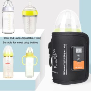 Milk Bottle Warmer Bag, USB Baby Bottle Warmer Bag Constant Temperature Quick Heating USB Insulated Baby Bottle Warmer for Home Car