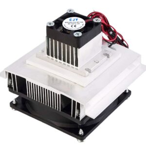 Yrhrol DC 12V DIY Thermoelectric Peltier Refrigeration Cooling System Kit Semiconductor Cooler Heat Sink Conduction Module Fridge Mini Air Conditioner Refrigeration