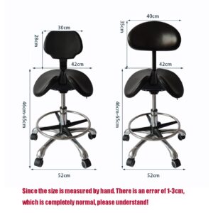 JMYSD Ergonomic Split Saddle Stool Dentist Chair Dental Stool Height Adjustable for Hospital Laboratory Salon Office Home,B1