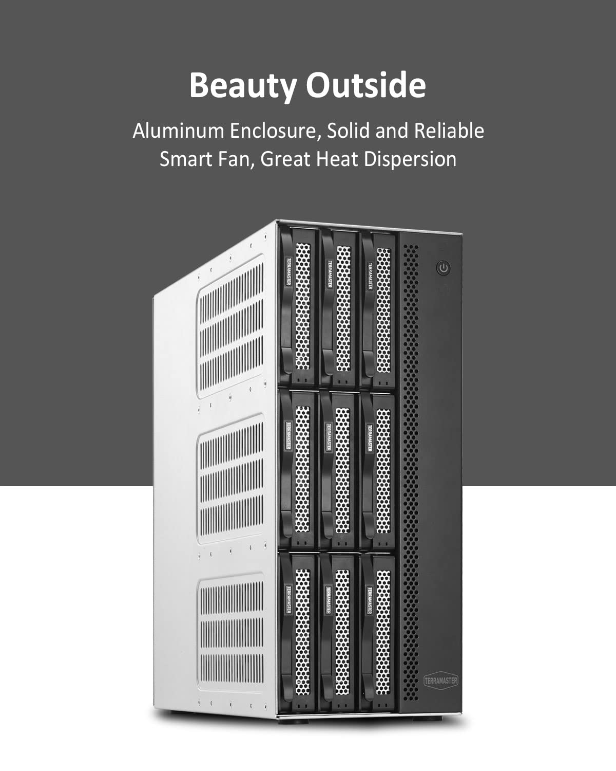 TERRAMASTER 2.5GbE NAS Server 9Bay T9-423 - DDR4 8G RAM