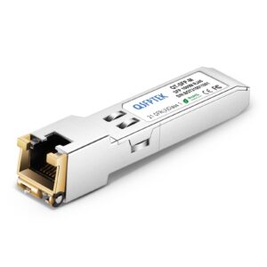 sfp rj45 copper module, 1000base-t gigabit sfp to rj45 mini-gbic transceiver for cisco glc-t/sfp-ge-t, mikrotik, supermicro reach 100m - 1pack