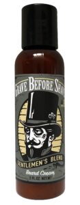 grave before shave beard cream 2 oz. bottle (gentlemen's blend (bourbon/sandalwood scent))