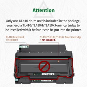 JINTUM DL-410 Drum Unit Replacement for Pantum DL410 DL-410 for M7102DW P3012DW M6800FDW M7100DW M7200FDW M6802FDW M7102DN M7202FDW Printer (1 Black)