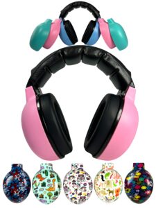 zipz baby & toddler earmuffs – innovative design – change colors with magnetic shells – hearing protection headphones 0-4 yrs