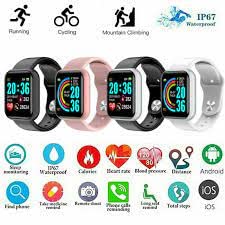 smartwatch Waterproof sports reloj y68 d20 smart watch cheap Online Wearable Devices (WHITE)