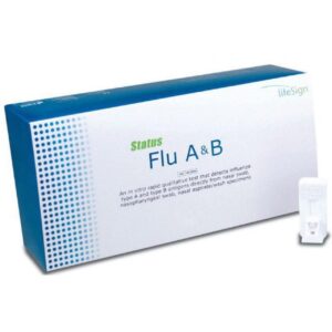 lifesign 36025 - status flu a&b flu tests, clia-waived for swab specimens, made in the usa (25 tests per box)