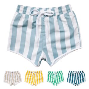 sisterly market swim shorts - stripes (age, 3_years, 4_years, light blue stripe)