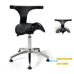 JMYSD Ergonomic Saddle Stool Adjustable Saddle Stool Dental Chair for Dental Lab Salon Massage Studio Office,A1